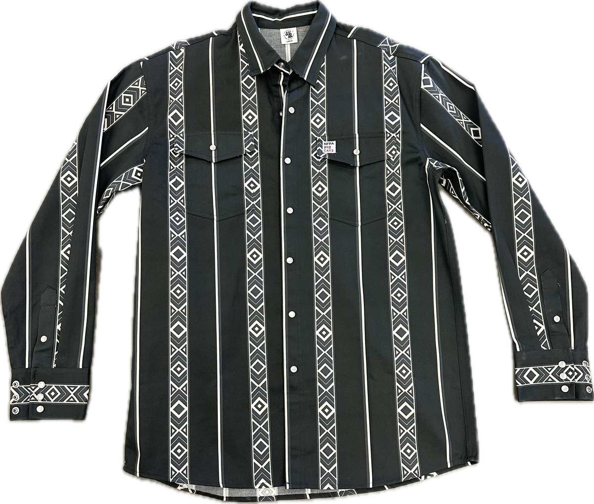 OG FR BLACK BUTTON-UP – Texas Arc Welding Supply